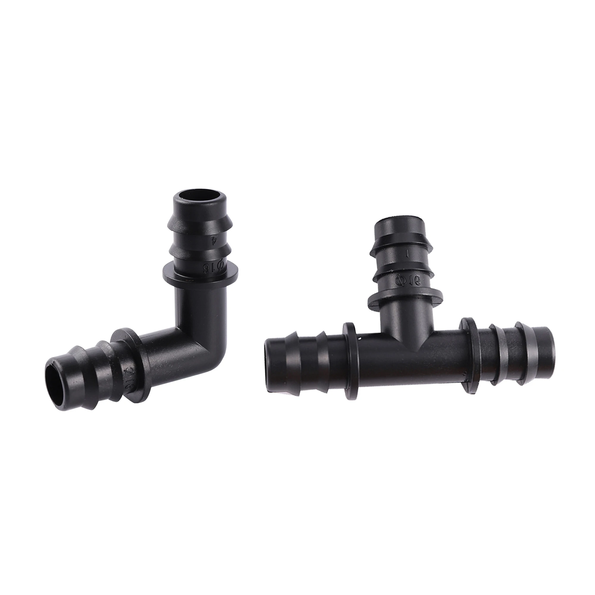5 Pcs 16mm Pipe Elbow Tee Connector 1/2" Pipe Water Connectors Garden ...