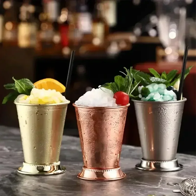 Stainless Steel Mint Julep Mug - Cocktail Drinkware for Martini Mojito ...