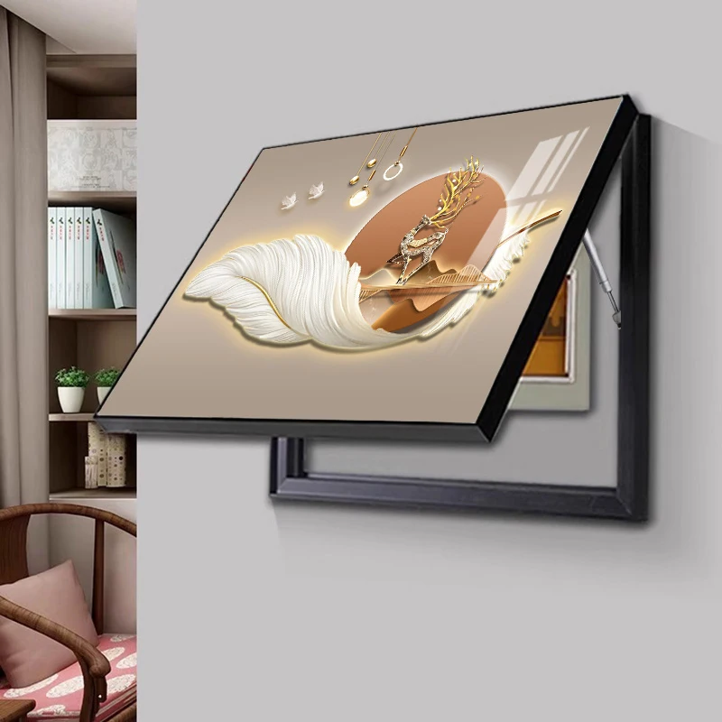 Modern Wall Art Decor for Electric Meter Box Power Switch Hide Cover ...