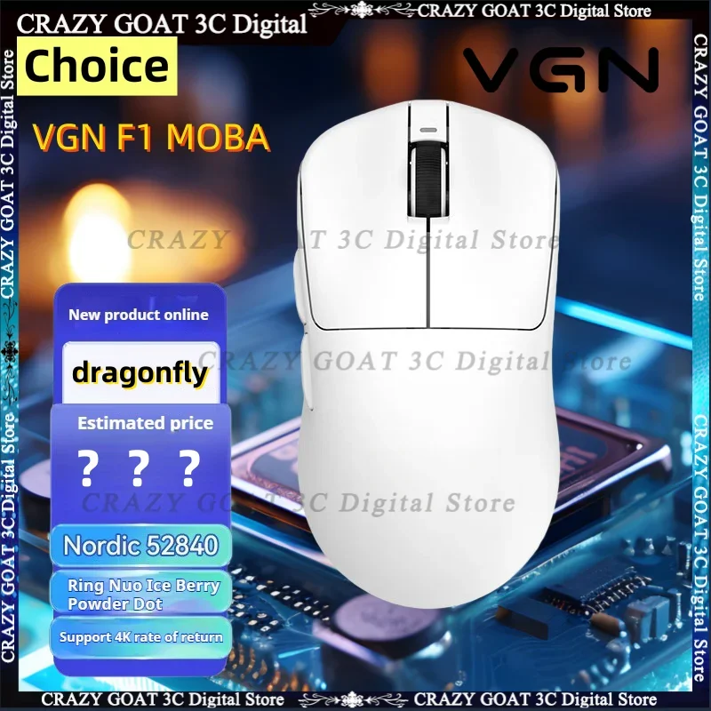 VGN-Dragonfly-F1-MOBA-Mouse-Sem-Fio-Sensor-Paw3395-N-rdico-52840-2kHz ...