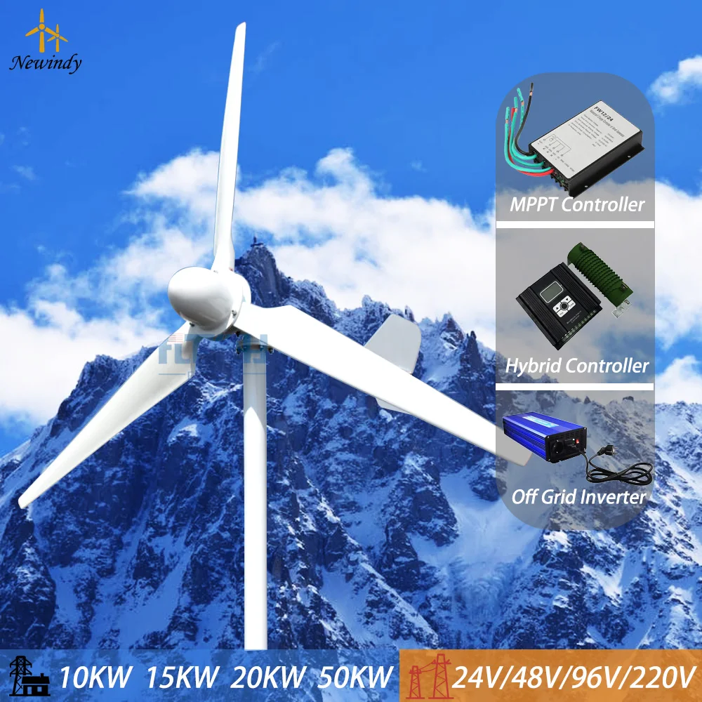 20KW-30KW-Wind-Turbine-Generator-Complete-Set-48V-220V-Magnet-Motor ...