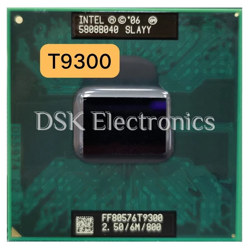Intel Core 2 Duo T9300 SLAQG SLAYY CPU Laptop Procesador 2.5 GHz Dual Core Dual Thread PGA 478 ...