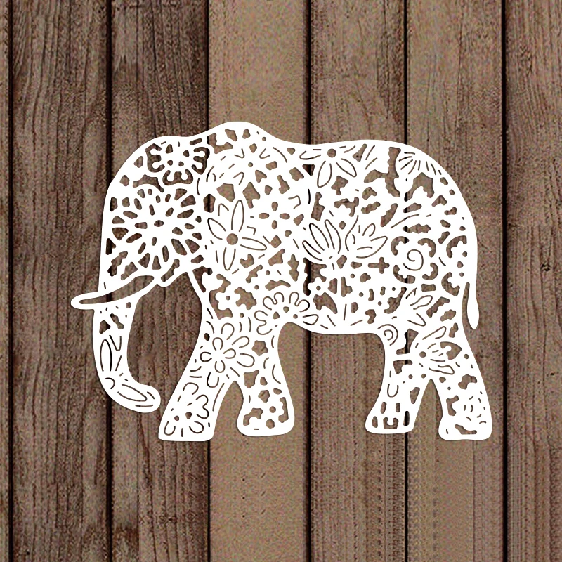 Gg0992 Elephant Metal Cutting Dies New 2022 Animal Die Cuts For ...