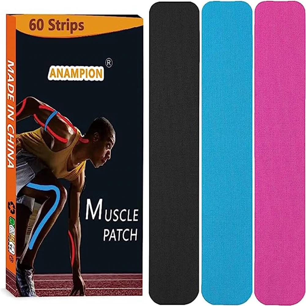 Kinesiology-Tape-Pro-Athletic-Sports-60-Precut-Strips-Breathable ...