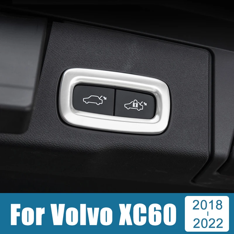 Car-Accessories-For-Volvo-XC60-2018-2019-2020-2021-2022-Stainless-Trunk ...