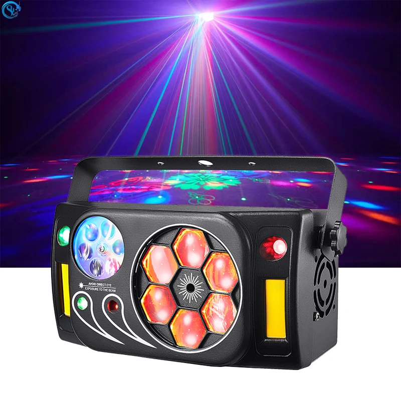 Super Quality 6*10W RGBW 4In1 LED Disco Stage Effect Laser Projection ...