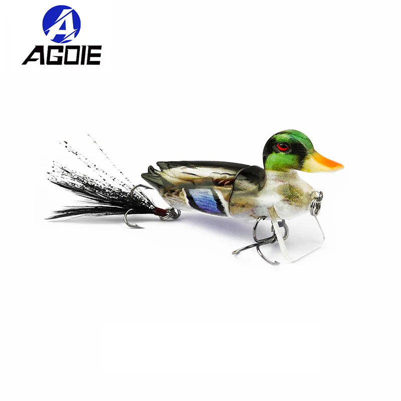 Agoie-7cm-Floating-Duck-Swimbait-Fishing-Lures-Bait-10g-2-section ...