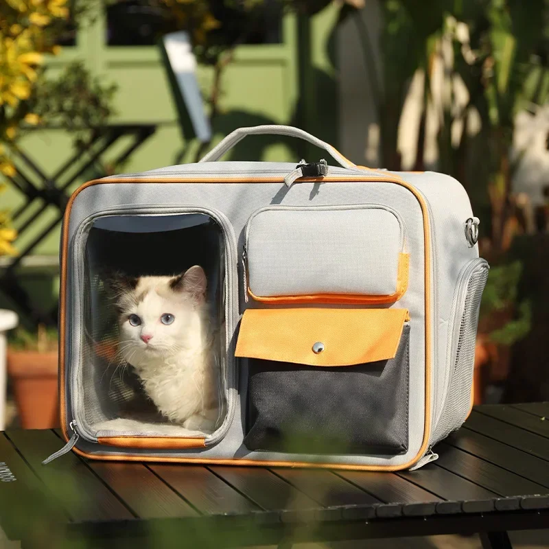 Cat-Carrier-Bags-Windproof-Outdoor-Travel-Backpack-for-Cat-Small-Dogs ...
