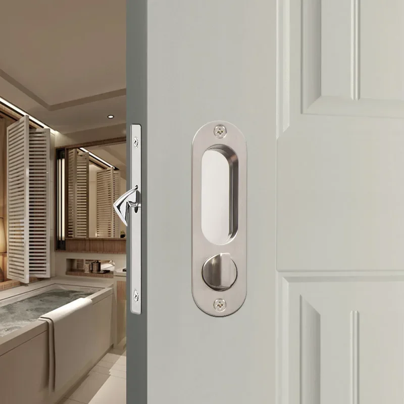 Sliding Door Lock Hook Lock Wooden Door Move Handle Swing Invisible ...