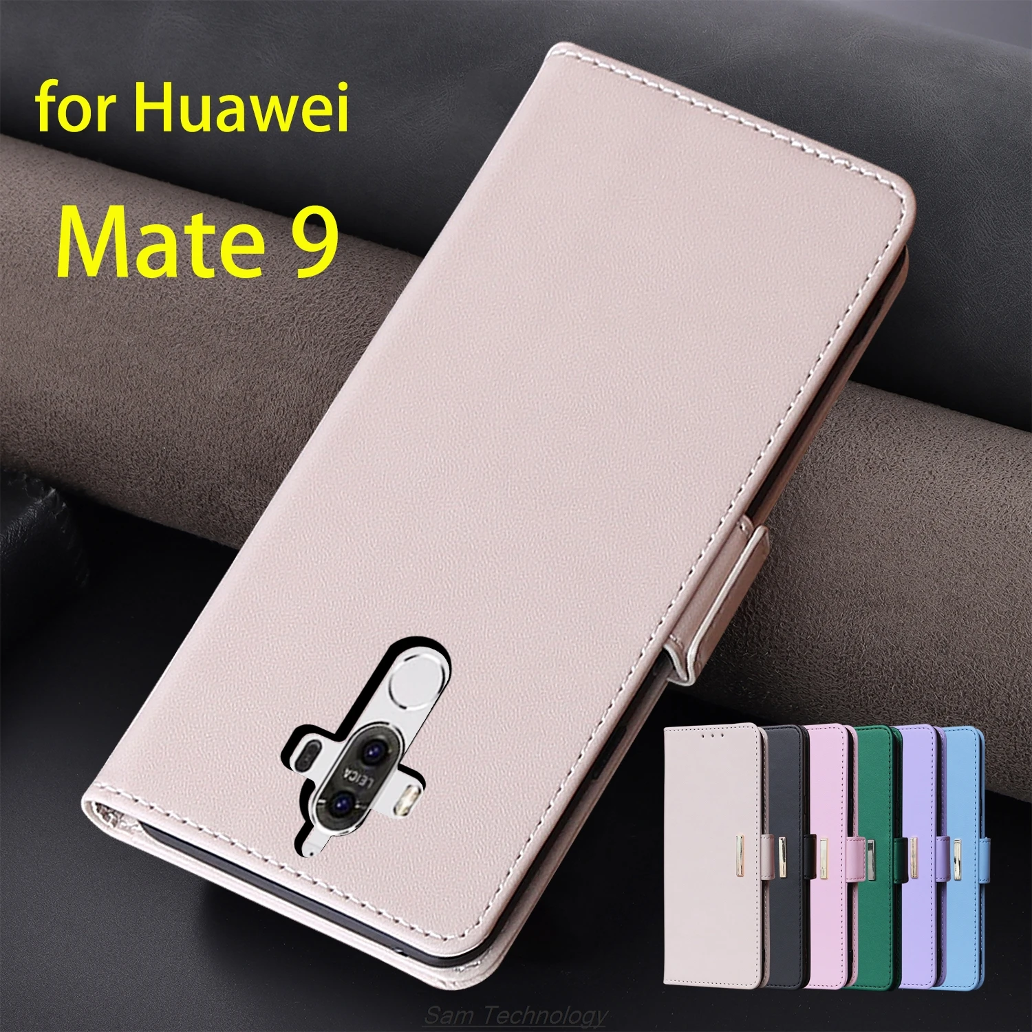 Magnetic-buckle-Leather-Case-for-Huawei-Ascend-Mate-9-Mate9-Wallet-RFID-BLOCKING-Flip-Cover ...