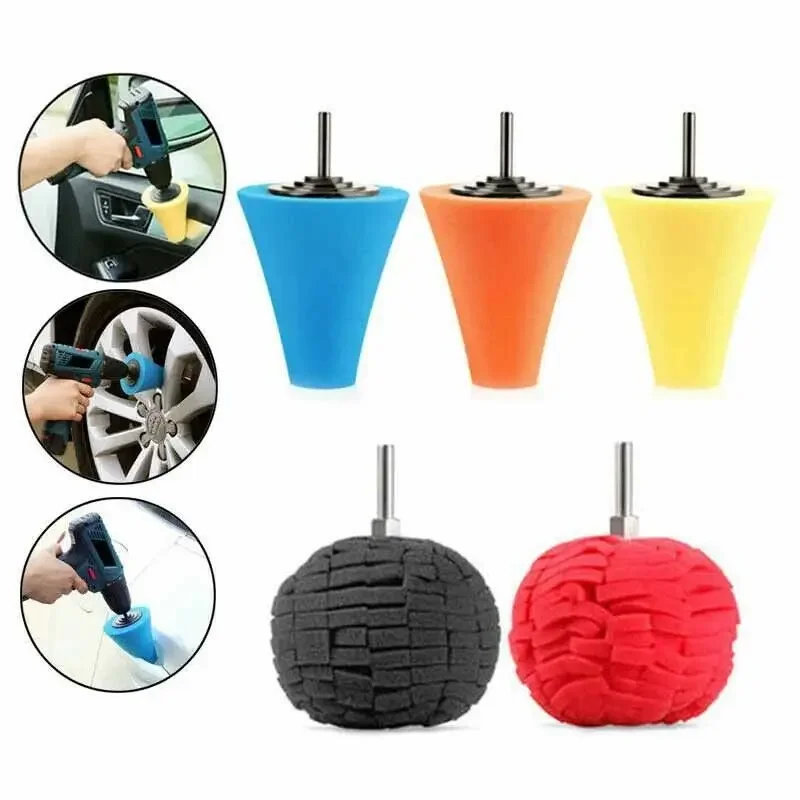 Tire Polishing Sponge Auto Wheel Used For Electric Drill Burnishing ...