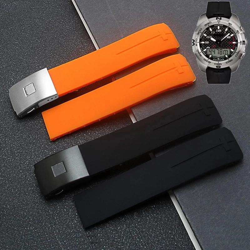 For Tissot 1853 Tengzhi T-Touch original T013 Rubber Silicone watch ...