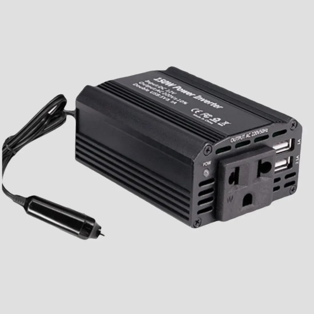 Car-Power-Inverter-12V-220V-150W-Solar-Inverter-Dual-USB-Portable ...