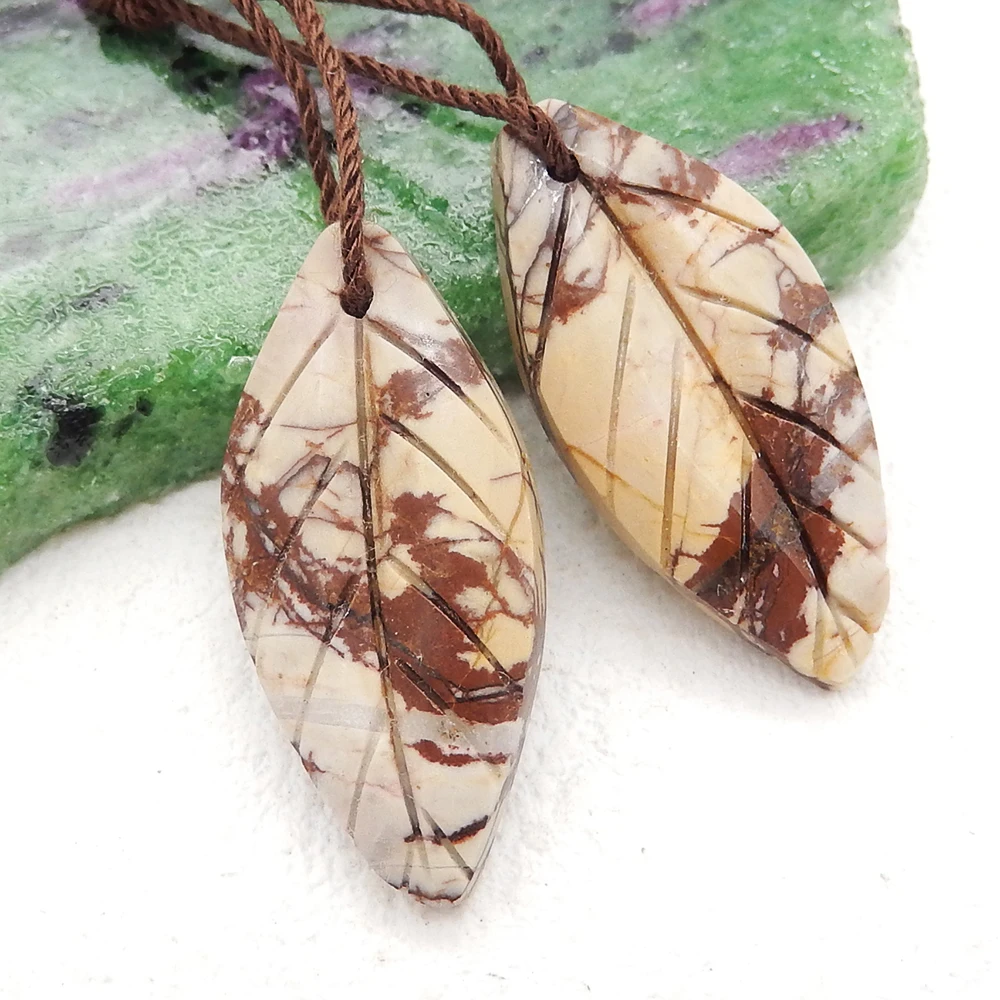 Natural-Jewelry-Multi-Color-Picasso-Jasper-Carved-Leaves-Earrings-Bead-Stone-Handmade.jpg