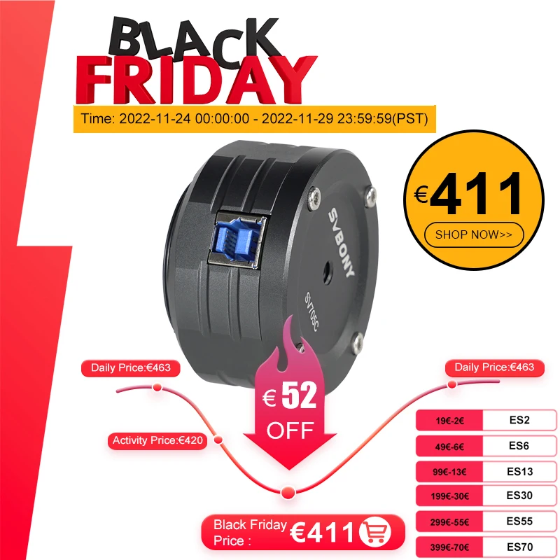 SVBONY cámara planetaria a Color IMX585 CMOS, Sensor de Color EAA para ...