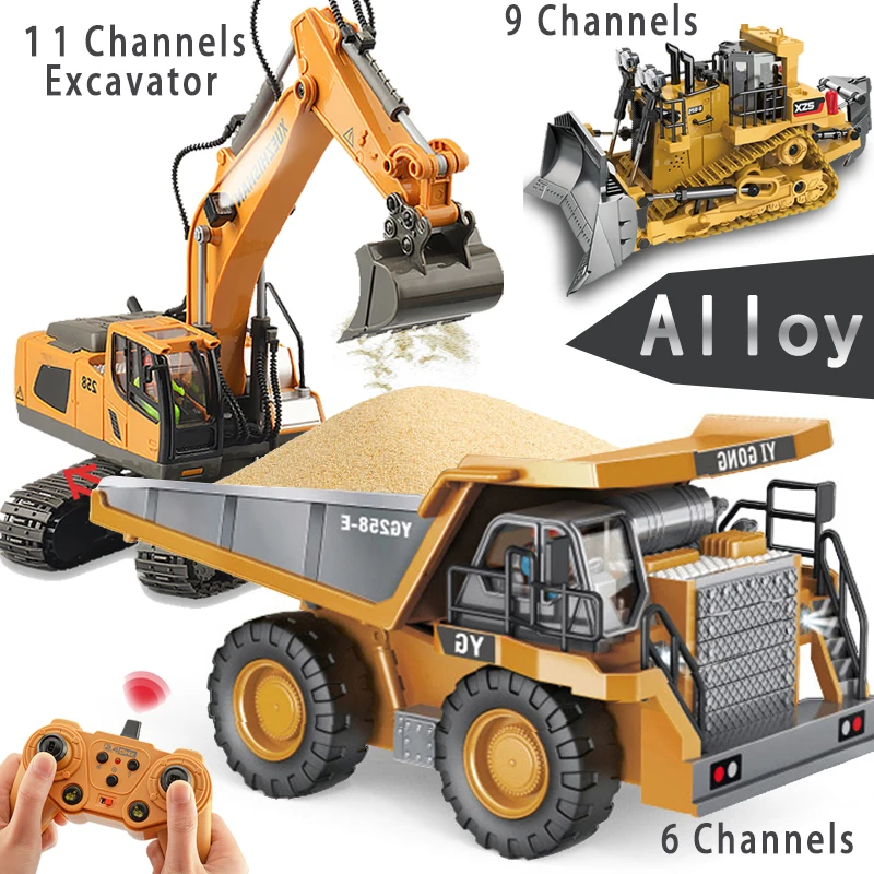 Mini-Rc-Excavator-Forklift-Electric-Bulldozer-Dump-Truck-Remote-Control ...
