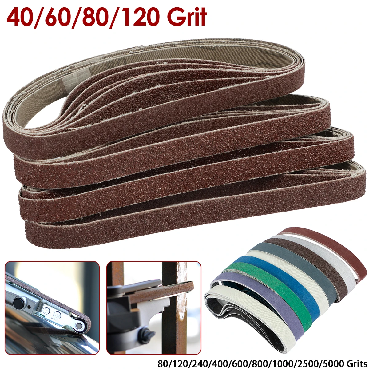 20Pcs-13mm-x-457mm-Sanding-Belts-Sander-Abrasive-Belt-Tool-Polishing ...