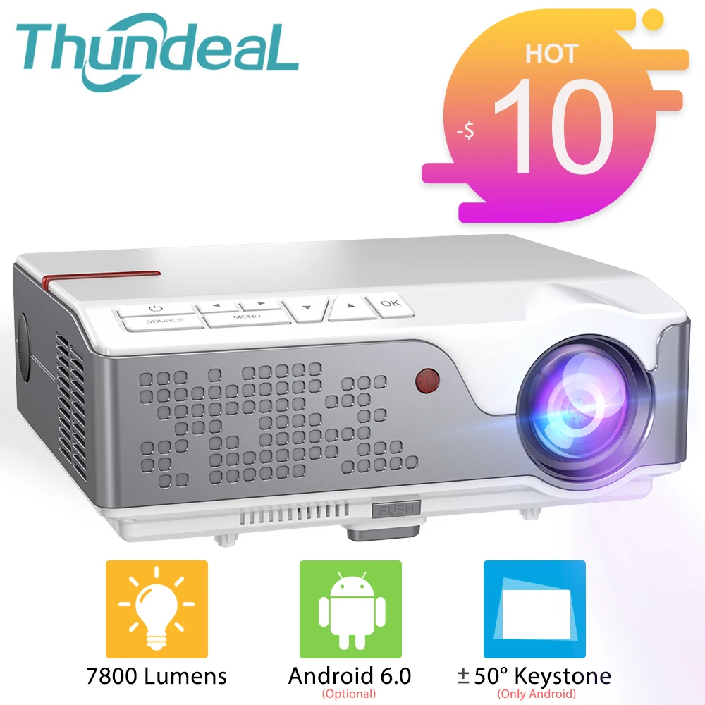 ThundeaL Full HD 1080P Projector TD96 TD96W Android WiFi LED Proyector ...