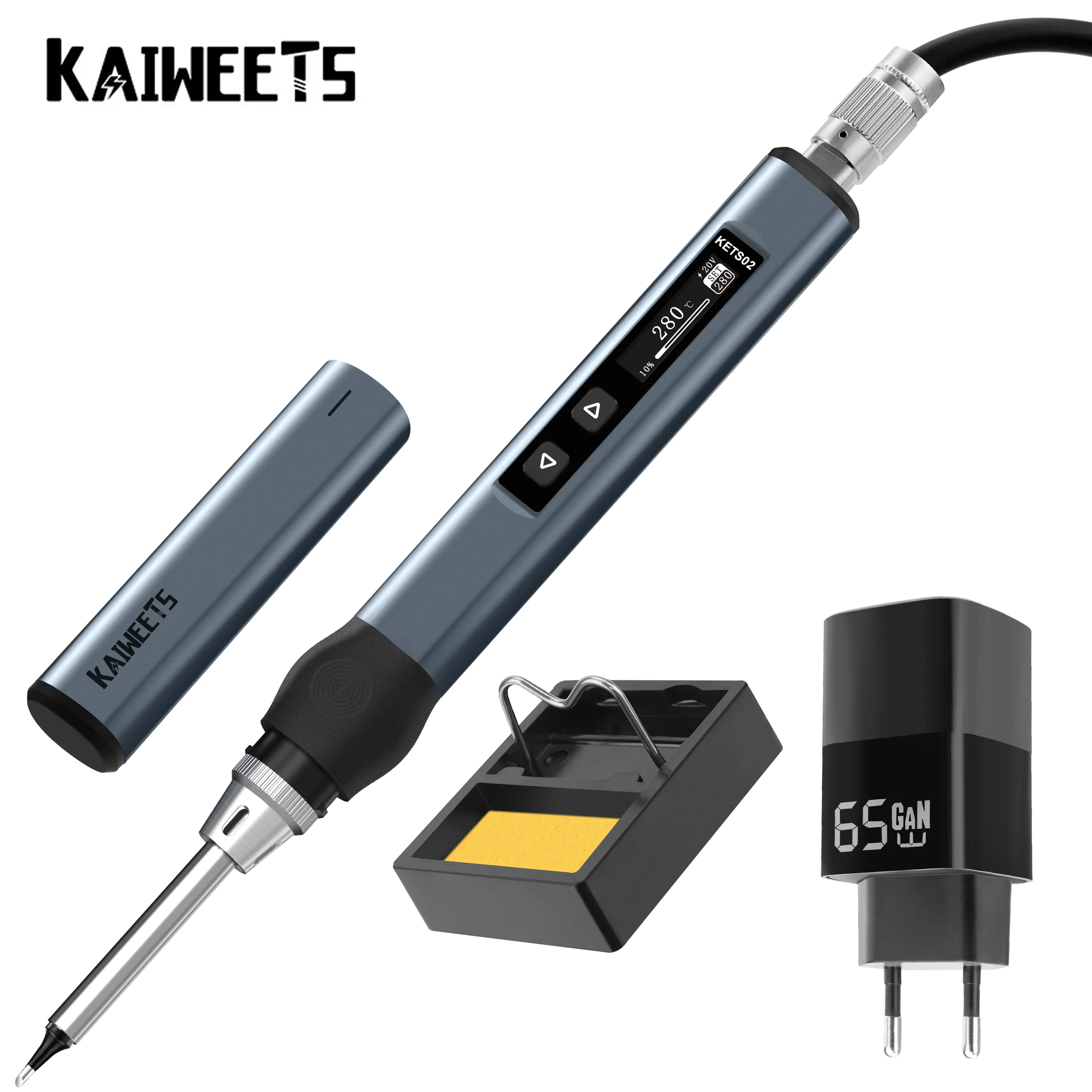 KETS02-Smart-Electric-Soldering-Iron-PD-65W-Adjustable-Constant ...