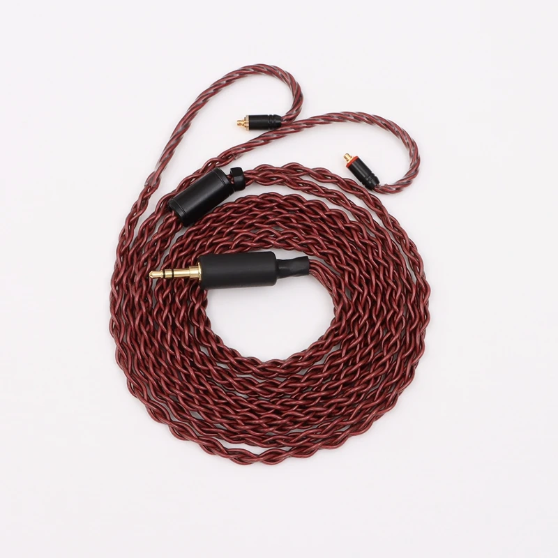 XINHS-8-Cores-Single-Crystal-Copper-Plated-Silver-Earphone-Upgrade ...