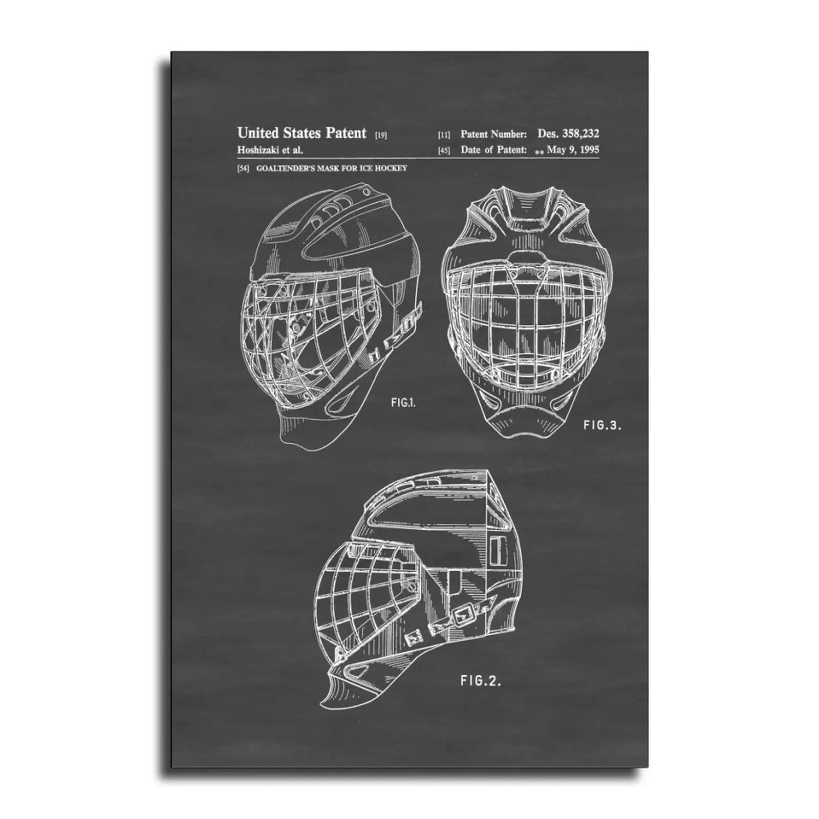 Goalie Mask Drawing