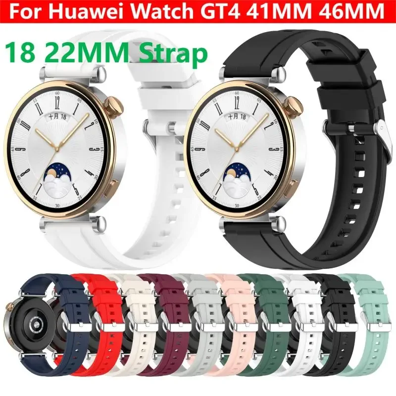 Silicone-Strap-For-Huawei-Watch-GT4-41MM-46MM-Sports-Soft-Band ...