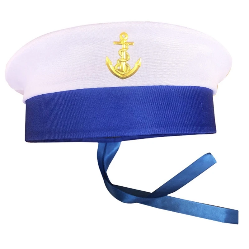 Captain-Hat-White-Captain-Headband-Costume-Hat-Adults-Cosplay-Costume ...