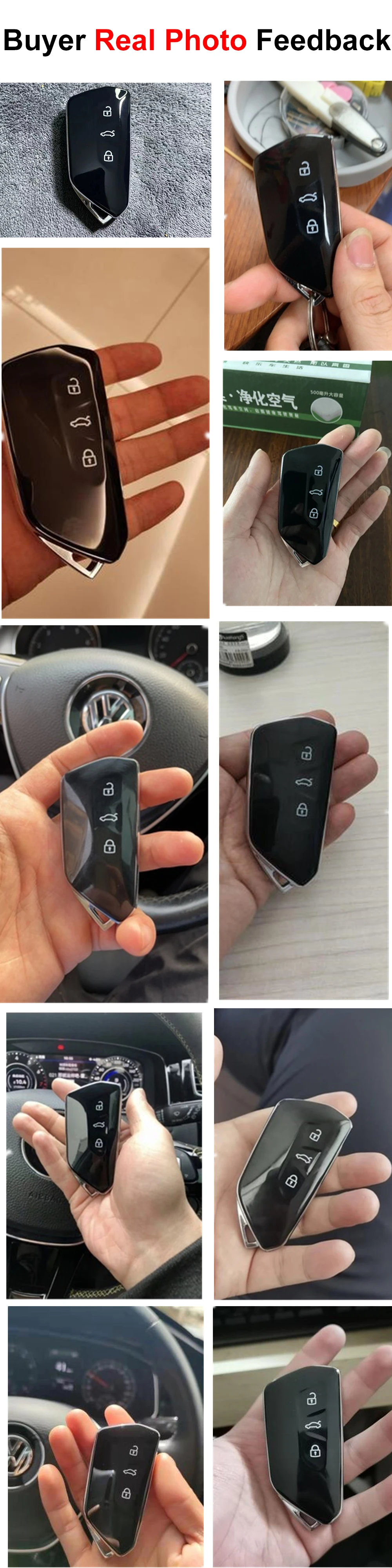 Modified Golf MK8 Car Remote Key Shell for VW Golf Mk7 Jetta Tiguan ...