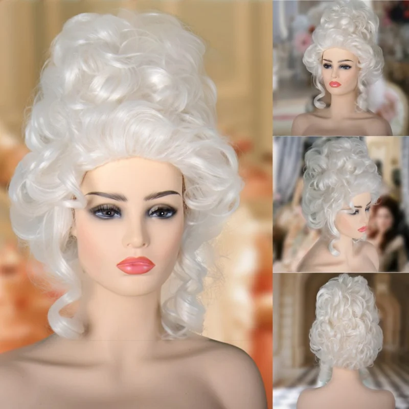 Marie-Antoinette-Wig-Princess-Wigs-Medium-Curly-Heat-Resistant ...