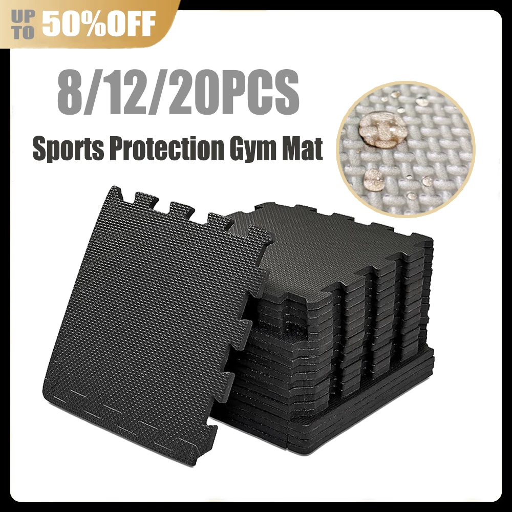 8-12-20pcs-30-30cm-Sports-Protection-Gym-Mat-EVA-Cross-Pattern-Floor ...