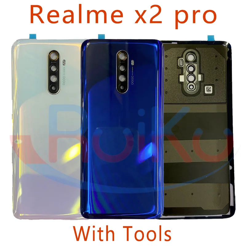 Baru-untuk-Realme-X2pro-Penutup-Baterai-Belakang-Casing-Pintu-Belakang-Perumahan-dengan-Bingkai ...