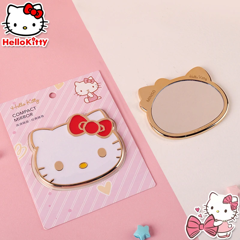 Hello Kitty Mirror Kawaii Classic Cartoon Single-Sided Makeup Mirror ...