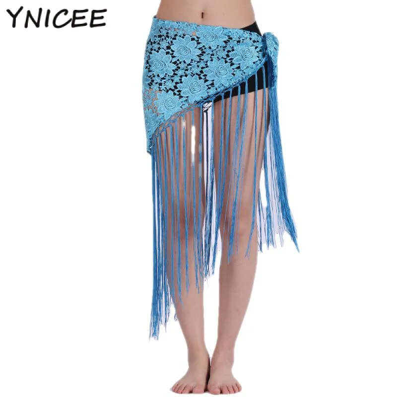 Womens-Lace-Tassel-Belly-Dance-Hip-Scarf-Mini-Skirt-Carnival-Party-Stage-Performance-Rave-Belt ...
