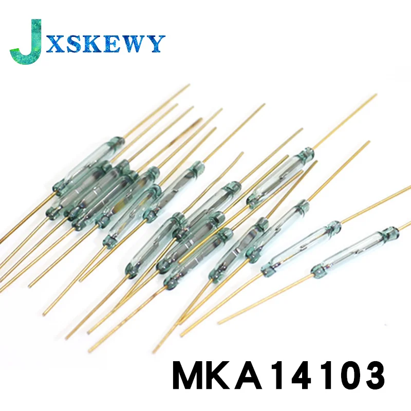 10PCS MKA14103 2*14MM 2x14 Reed switch Normally Open Magnetic switch ...