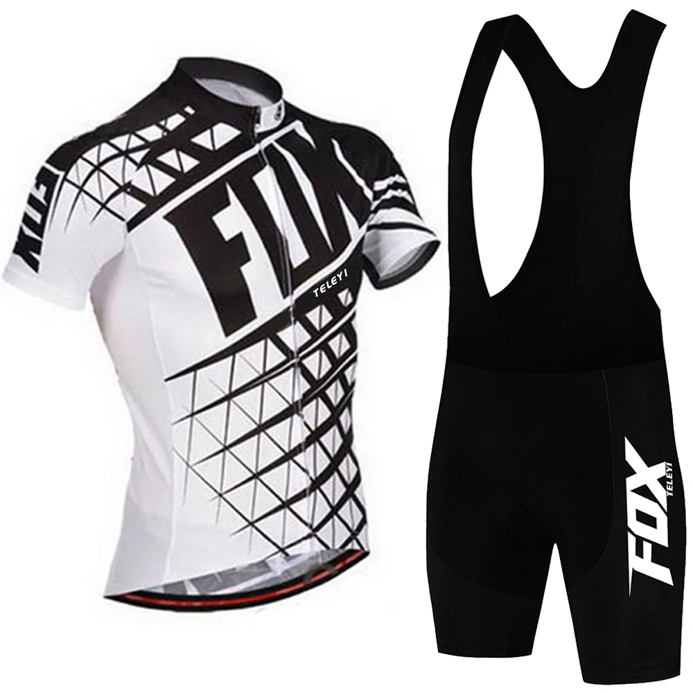 2023-fox-teleyi-Bicycle-Team-Short-Sleeve-Maillot-Ciclismo-Men-s ...