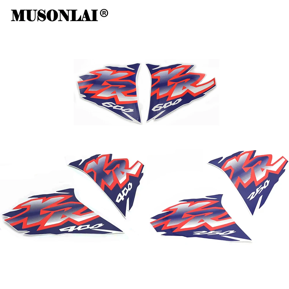 Motorcycle Dirt Bike Stickers Fuel Tank Decals For Honda XR250 XR400 ...