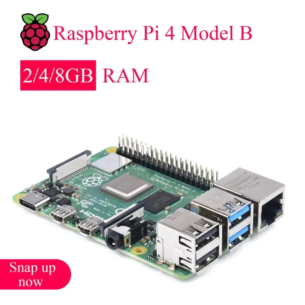 Original-Raspberry-Pi-4-Model-B-Development-Board-Kit-RAM-2G-4G-8G-4 ...