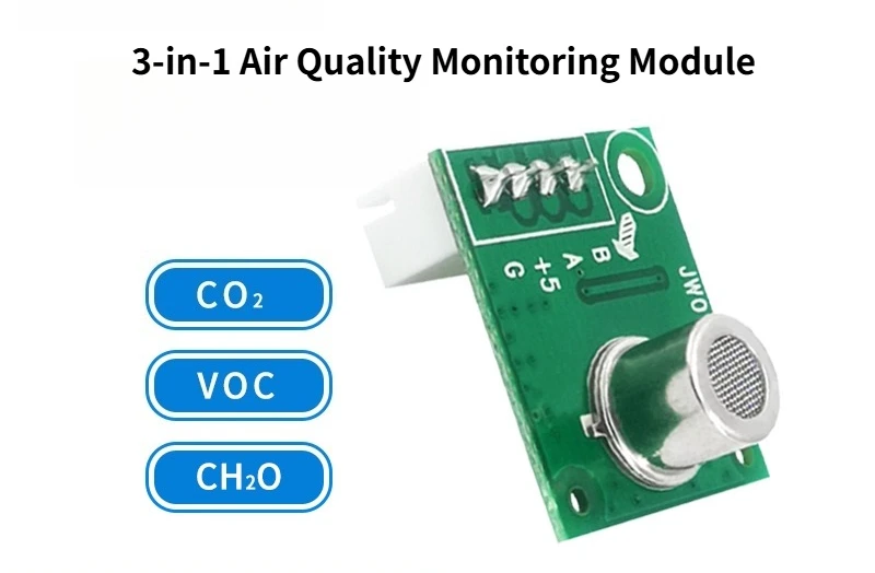 3-in-1 VOC/CO2/CH2O Gas Sensor Air Quality Monitoring Module (Model ...