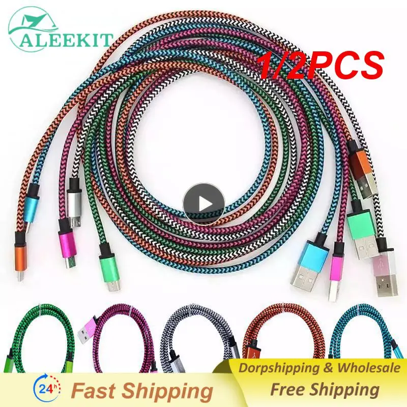 1-2PCS-Data-Cable-Strong-Extra-Long-Micro-Usb-Flexible-Reliable-2m ...