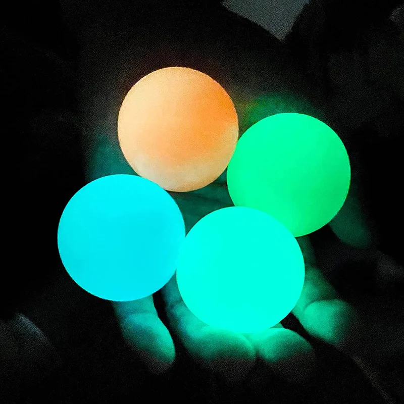 10-5Pcs-Luminous-Sticky-Ball-Glow-in-The-Dark-Ball-Throwing-Indoor ...