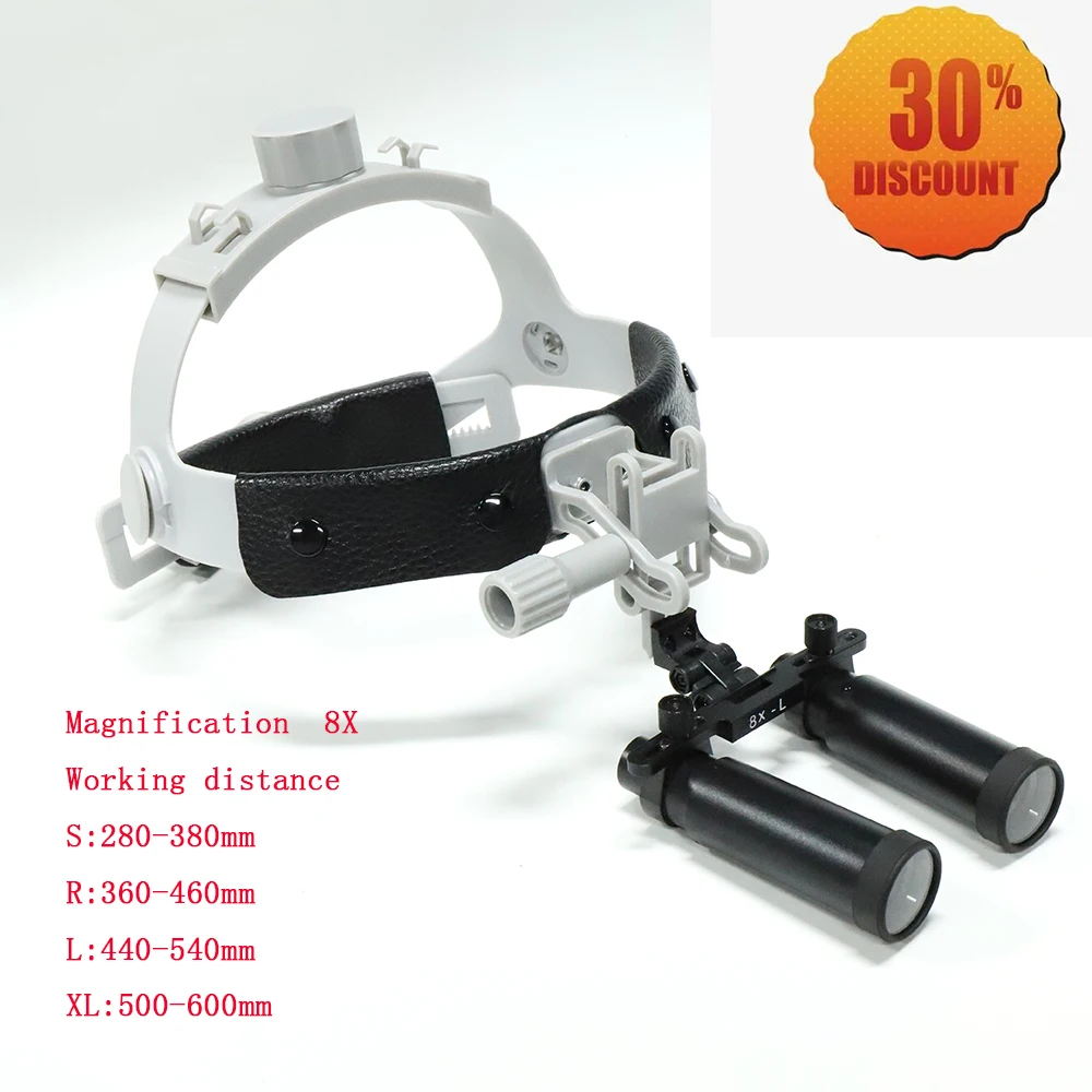 Best 8x High Power Medical Headband Dental Loupe Surgical Binocular ...