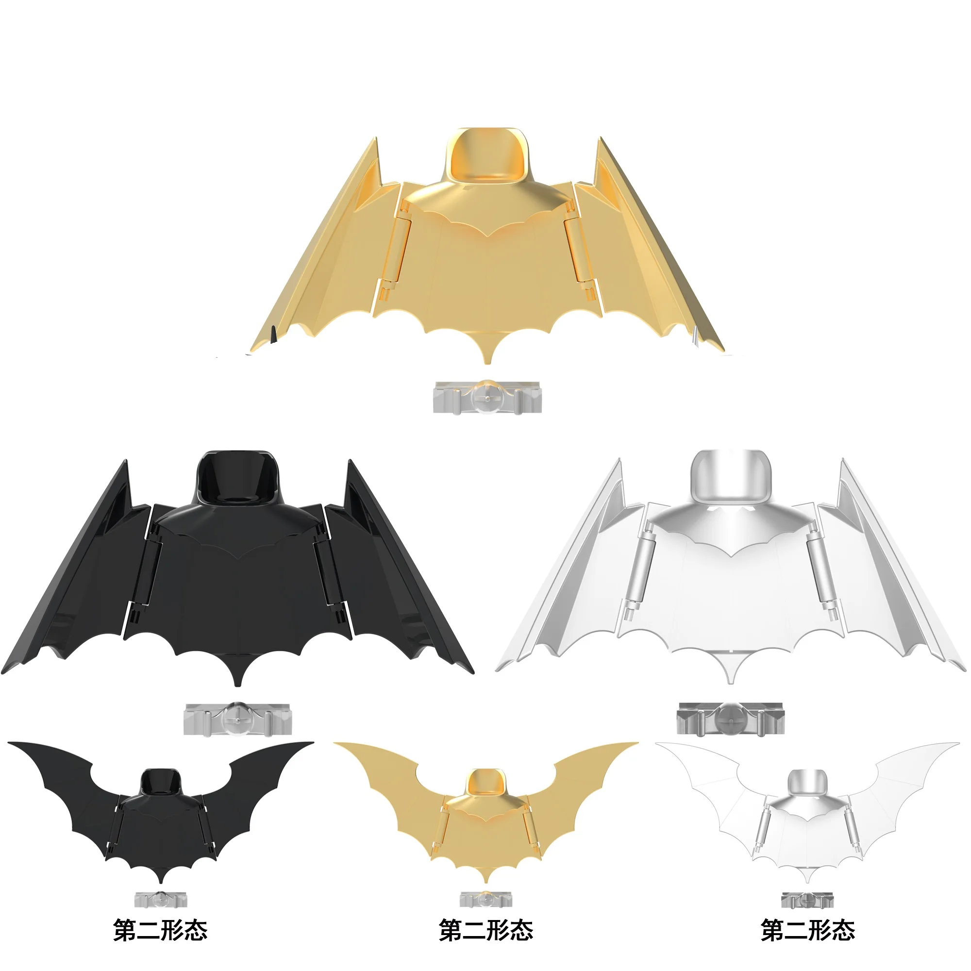 New-ABS-Plastic-Hell-Accessories-Black-Golden-Armor-Helmet-Wings ...