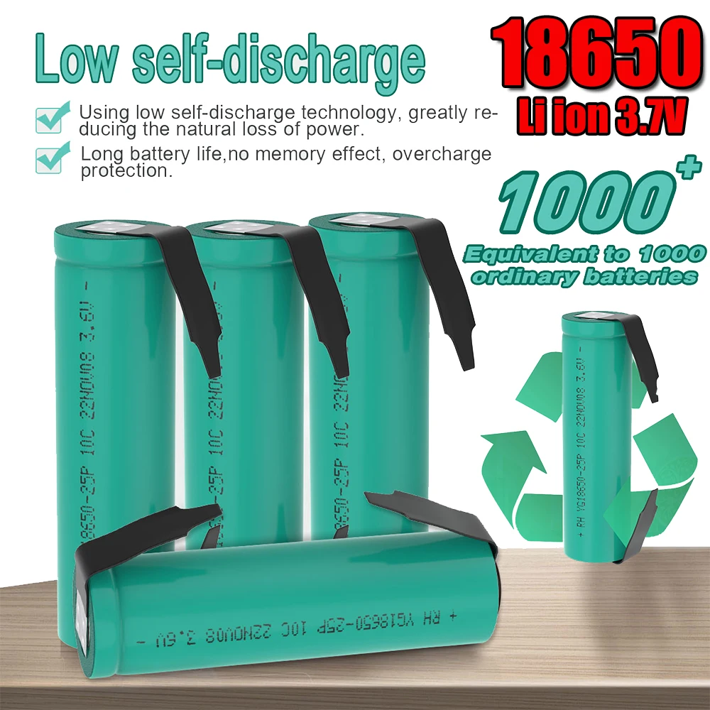 18650 3.7V Lithium Battery 2800mAh VTC6 VTC4 VTC5 30A Discharge ...