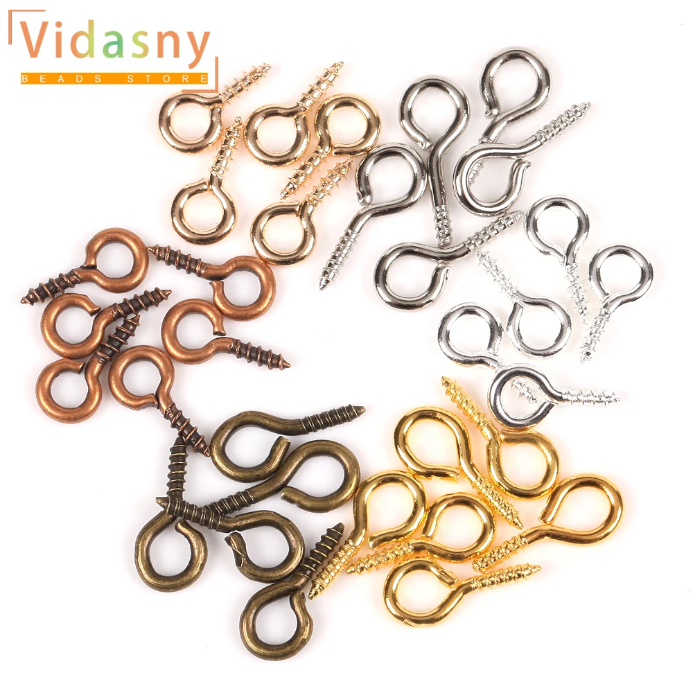 200pcs-6-Colors-Small-Tiny-Mini-Eye-Pins-Eyepins-Hooks-Eyelets-Screw ...