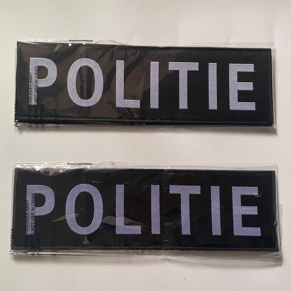 2pcs-Tactical-Vest-Patch-27X8cm-Politie-Patches-for-Tactical-Clothing ...