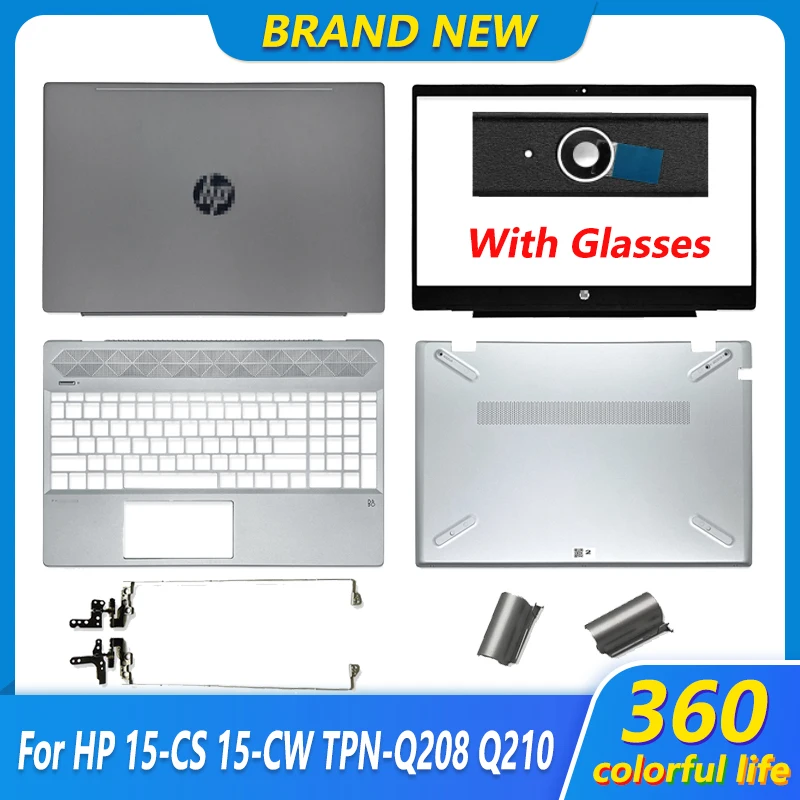 Cubierta trasera LCD para portátil, bisagras, bisel frontal, reposamanos, carcasa inferior para ...