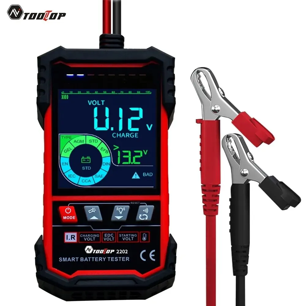 TOOLTOP-12V-24V-Tester-per-batterie-per-Auto-resistenza-interna-Test-di ...
