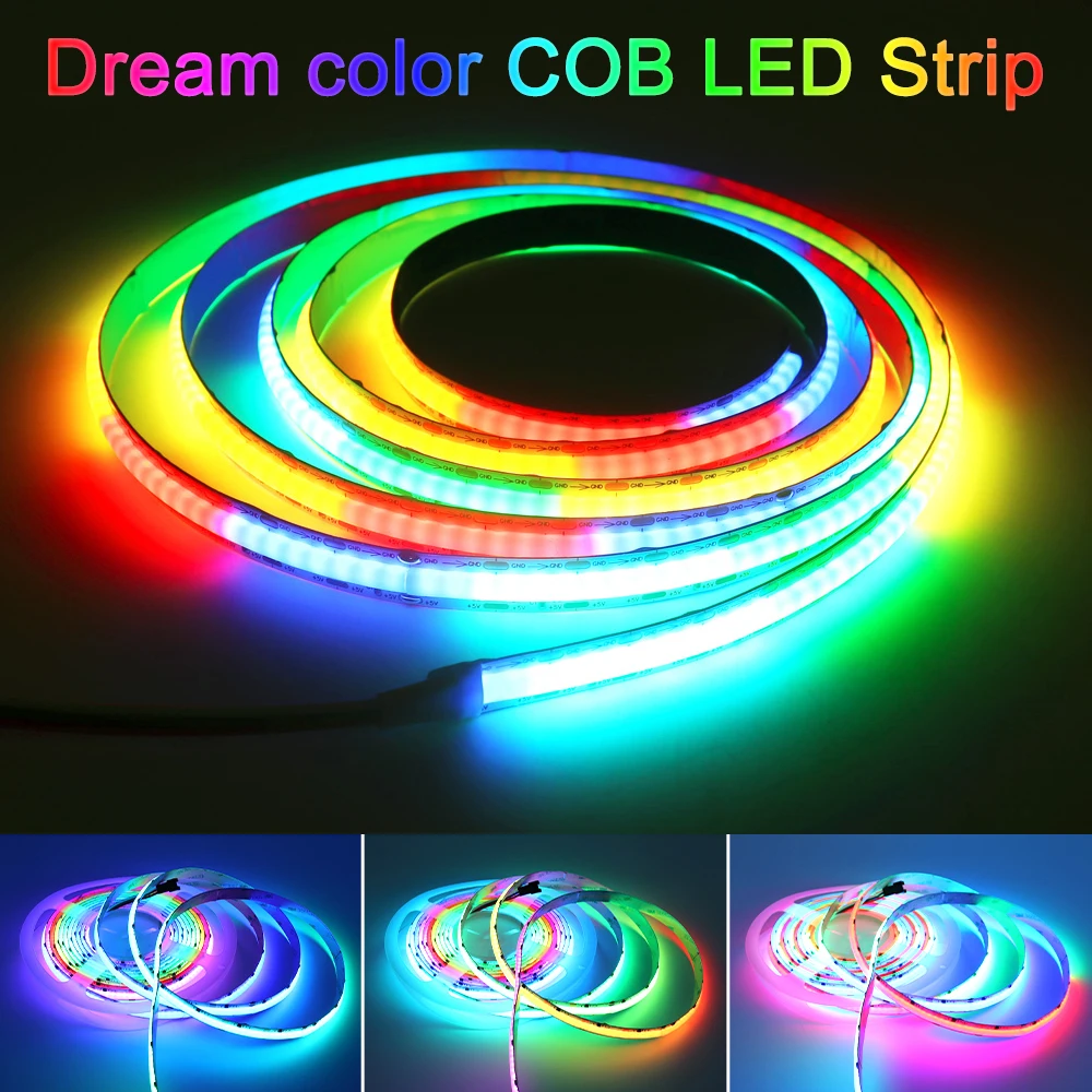 Dream-color-Flowing-RGB-COB-LED-Strip-24V-Dimmable-Flexible-Addressable ...