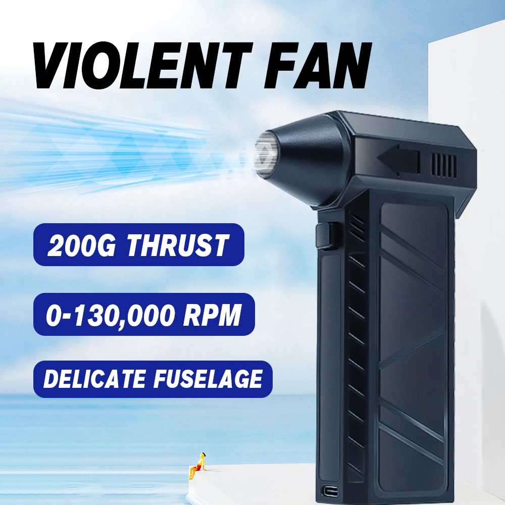 Turbo-Jet-Fan-130000-RPM-3-Gears-Adjustable-Speed-Mulit-function-Blower ...