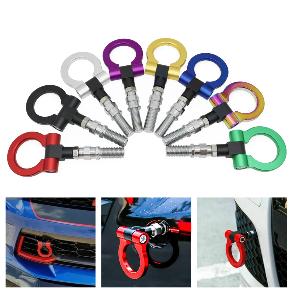 Racing Tow Towing Hook Auto Trailer Ring UNIVERSAL TOW HOOK Towing Bars ...